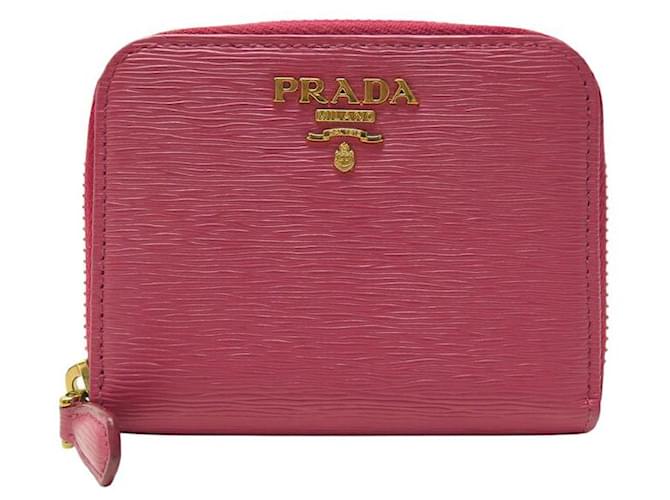NEW PRADA SAFFIANO LEATHER PINK WALLET ref.2124177 - Joli Closet