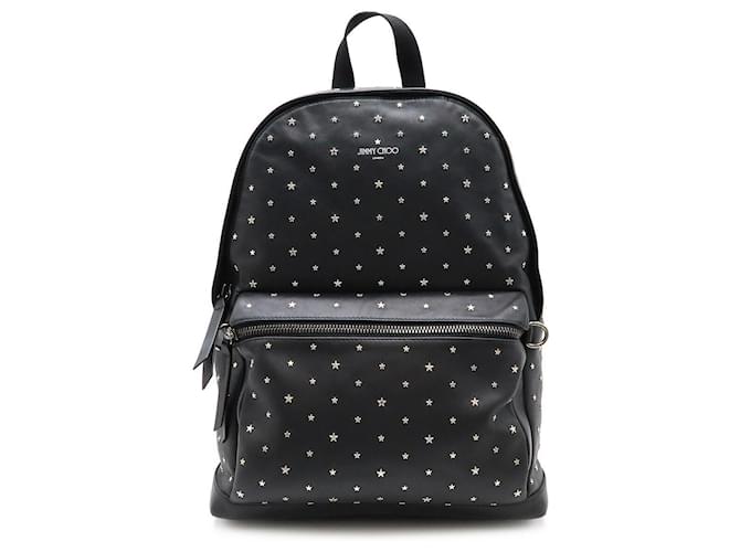 Jimmy Choo Wilmer Leather Studded Backpack Black ref.2133581 - Joli Closet