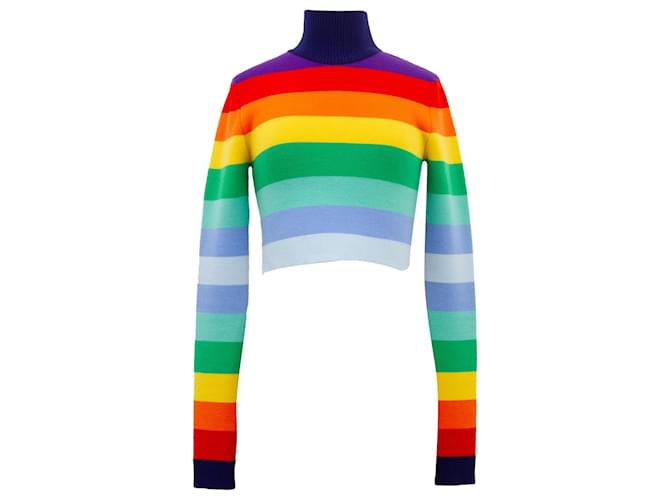 Paco Rabanne Rainbow Stripes Wool Jumper Multiple colors ref.2138432 ...