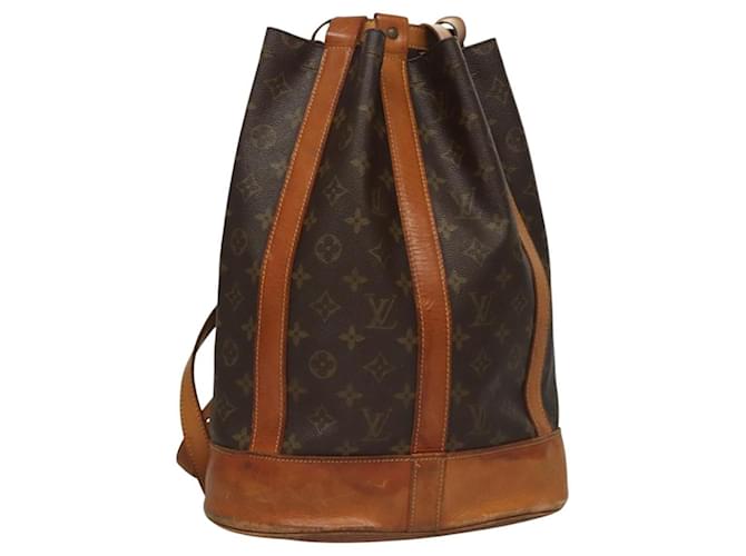 LOUIS VUITTON Monogram Randonnee PM Shoulder Bag M42243 LV Auth BD1903 ...