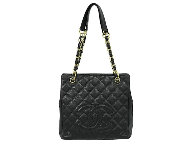 Chanel PST (Petite Shopping Tote) Black Leather ref.2152059 - Joli Closet