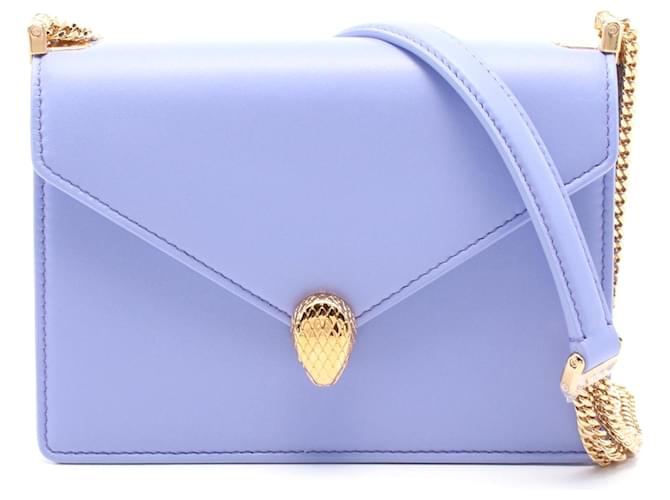 Bulgari Bvlgari Purple Serpenti Forever Leather Crossbody Pony-style ...