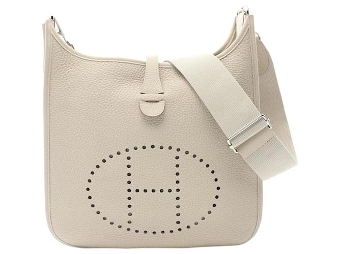 Hermès Hermes Evelyn 3 Trois PM Shoulder Bag Cream Taupe Leather ref ...