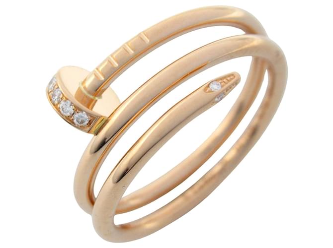 Cartier Juste un Clou Double Ring in 18K Pink Gold ref.2179781 - Joli ...