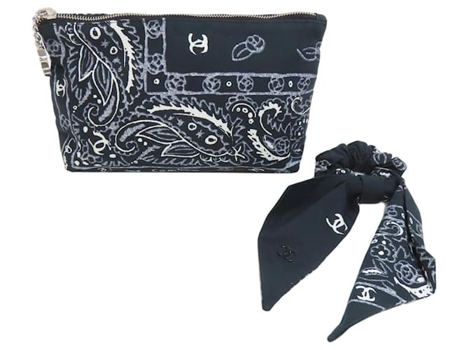 Chanel Paisley Pattern Cotton Pouch ref.2199015 - Joli Closet