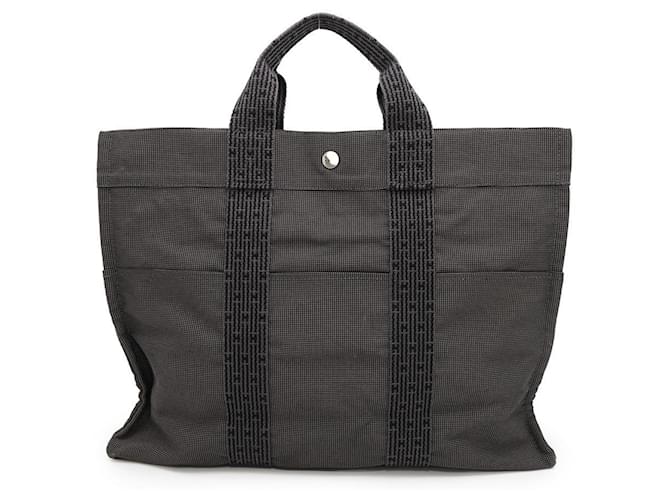 Hermès Hermes Air Line Tote MM Handbag Brown Cloth ref.2200181 - Joli ...