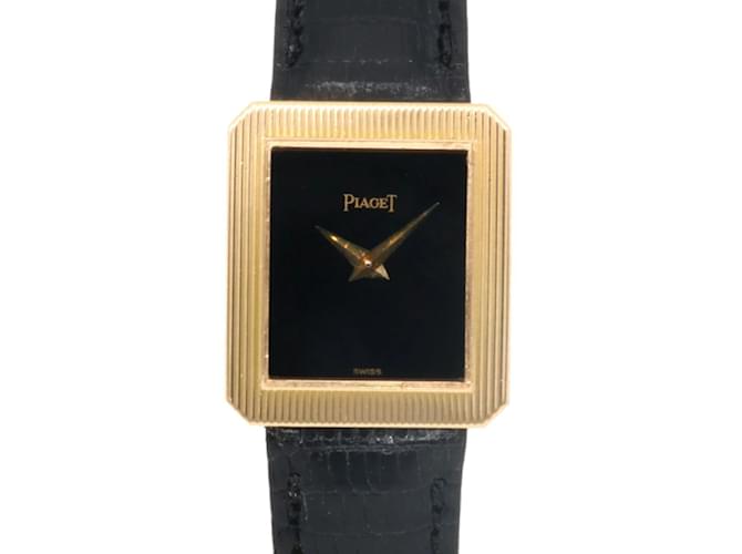 Piaget Protocol 18K Manual Winding Wristwatch Black Yellow ref.2206741 ...