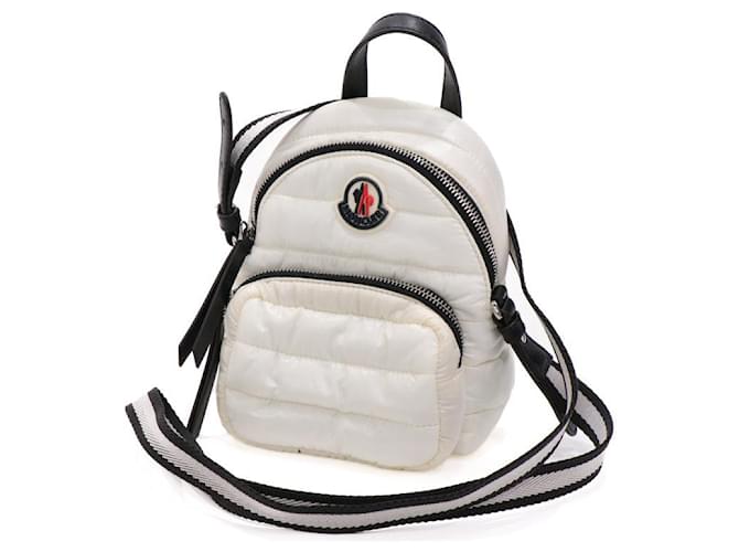 Moncler Quilted Crossbody Bag White Nylon ref.2208555 - Joli Closet