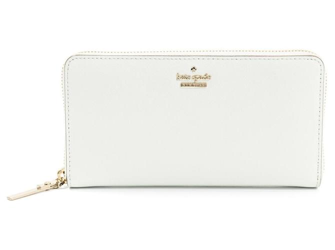 Kate Spade Cameron Street Lexi Zip Wallet Blue Leather Pony-style ...
