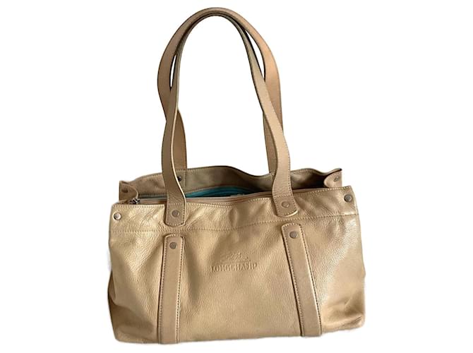 Longchamp Handbags Beige Cream Leather ref.2224525 - Joli Closet
