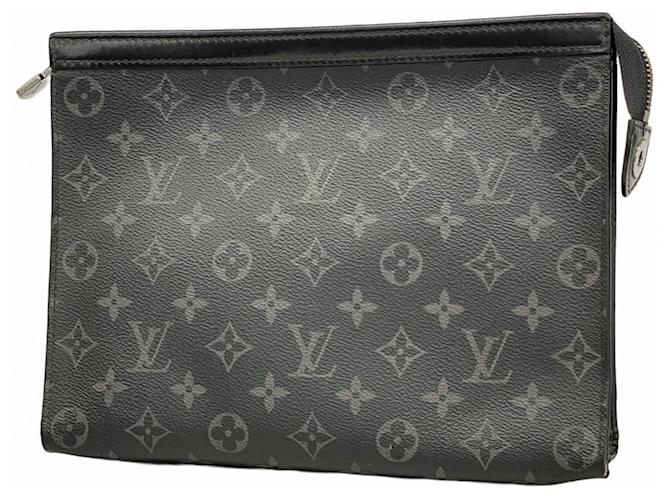 Louis Vuitton Monogram Eclipse Clutch Bag Brown Black ref.2250886 - Joli Closet