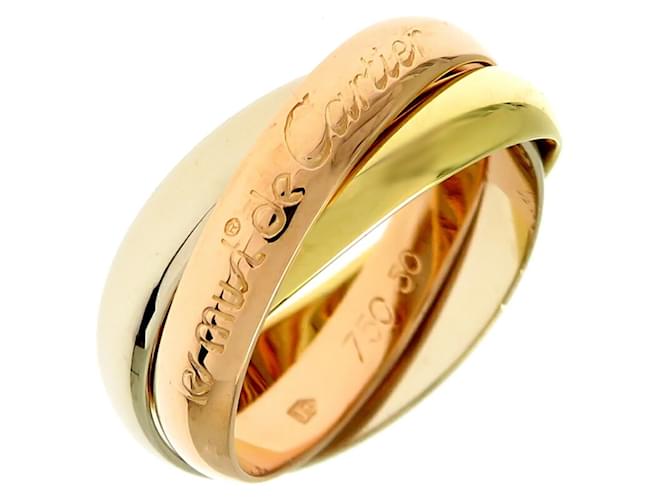 Cartier Trinity MM Ladies Ring Golden White gold Yellow gold Pink gold ...