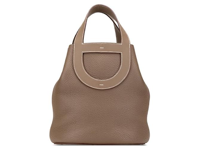 Hermès Hermes Taurillon Clemence In The Loop 23 Handbag Etoupe Stamp B ...