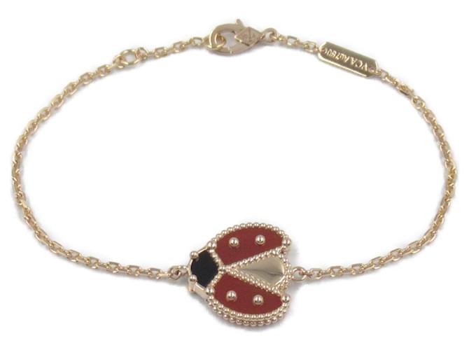 Van Cleef & Arpels Lucky Spring Open Wing Ladybug Au750 Bracelet Black ...