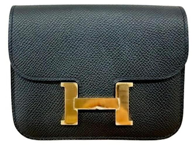 Hermès Hermes Constance B Stamp Black Pouch Leather ref.2267065 - Joli ...