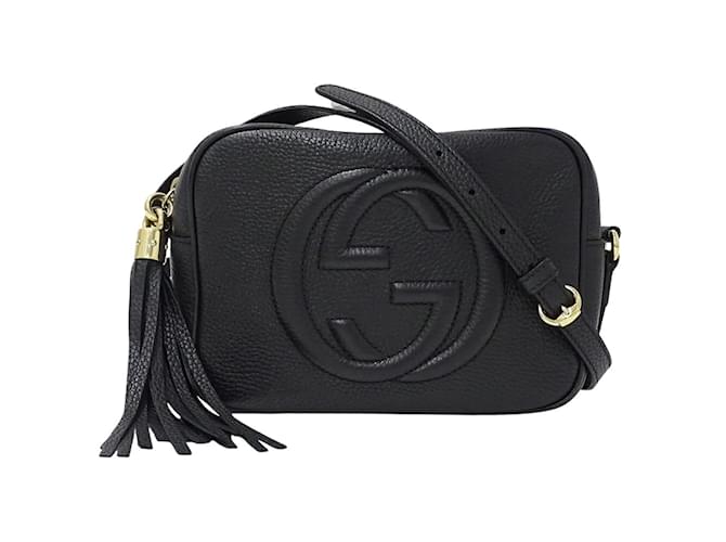 Gucci Soho Leather Shoulder Bag Black ref.2273220 - Joli Closet