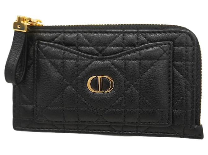 Christian Dior Black Leather Coin Purse ref.2279712 - Joli Closet