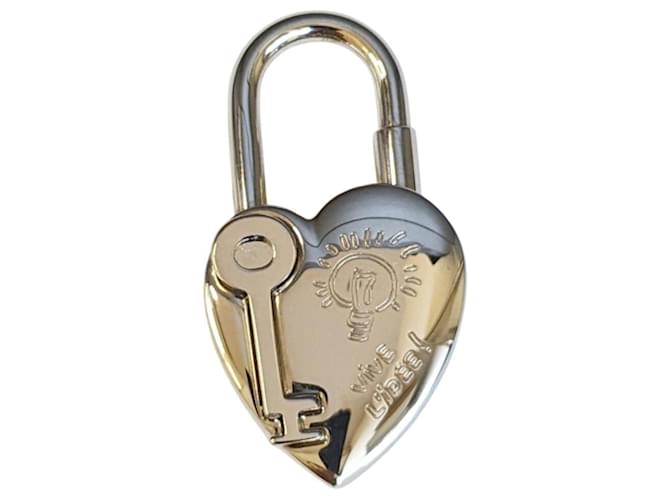 Hermès HERMES Cadena Heart Key Fantasy 2004 Silver Silvery ref.2296234 ...