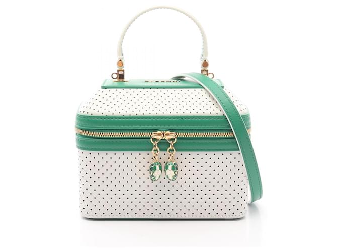 Bulgari Bvlgari BVLGARI × CASA BLANCA Serpenti Leather 2way Bag White ...
