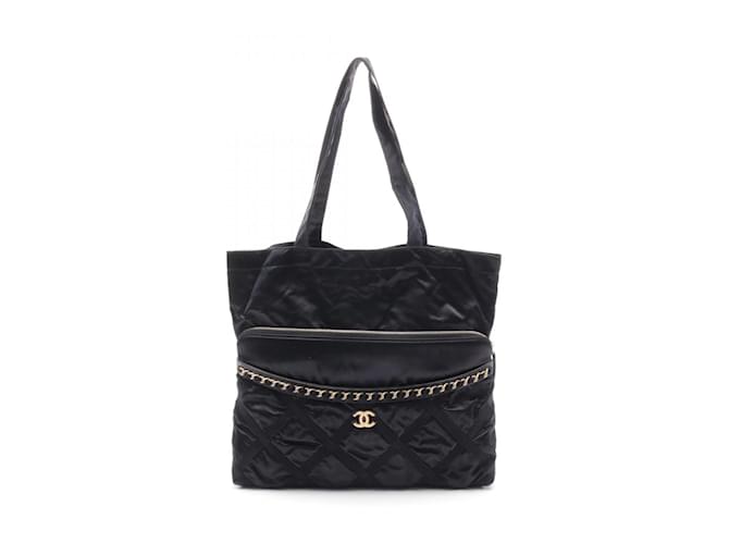 Chanel Coco Mark Tote Bag Black Nylon ref.2301167 - Joli Closet
