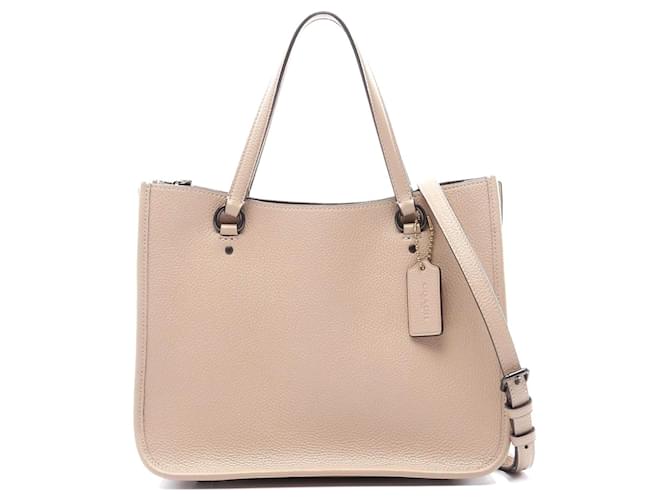 Coach Tyler Carryall 28 Leather Handbag Brown Beige Pony-style calfskin ...
