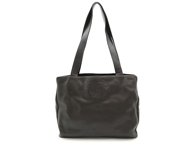 Chanel Coco Mark Tote Bag Dark brown ref.2309325 - Joli Closet