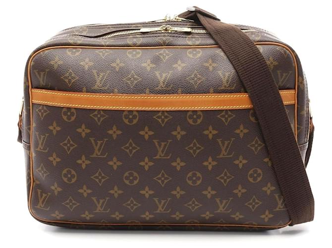 Louis Vuitton Reporter GM Shoulder Bag Monogram Brown Cloth ref.2310251 ...