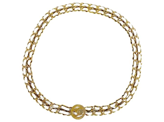 Chanel Coco Mark White Gold-plated ref.2312103 - Joli Closet