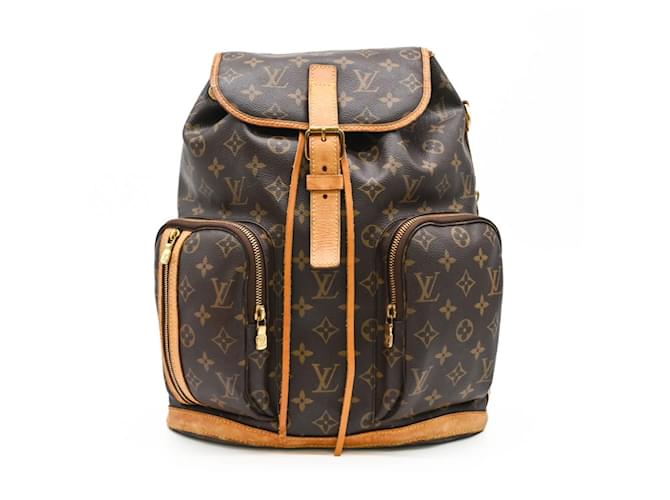 Louis Vuitton Sacado Bosphore Monogram Backpack Brown Patent leather ...