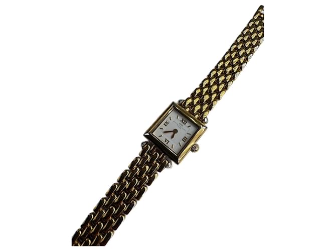 Vintage Balenciaga Steel Quartz Watch golden Metal ref.2319231 - Joli ...