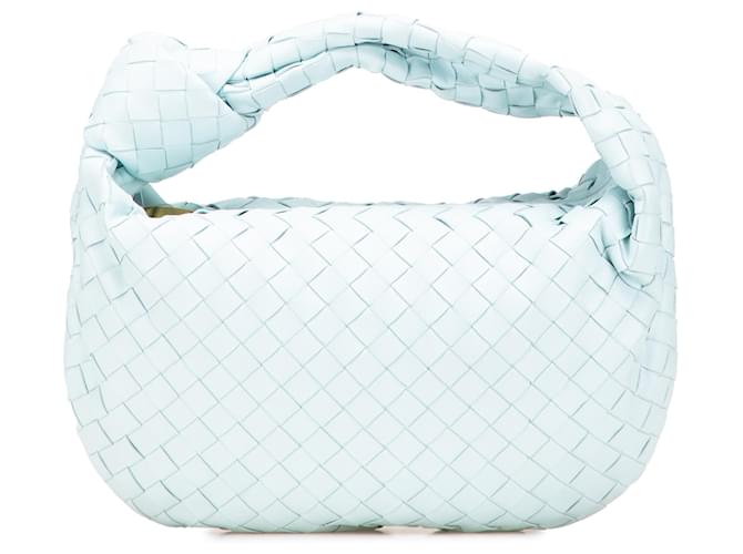 Bottega Veneta Blue Teen Nappa Intrecciato Jodie Light blue Leather ref ...