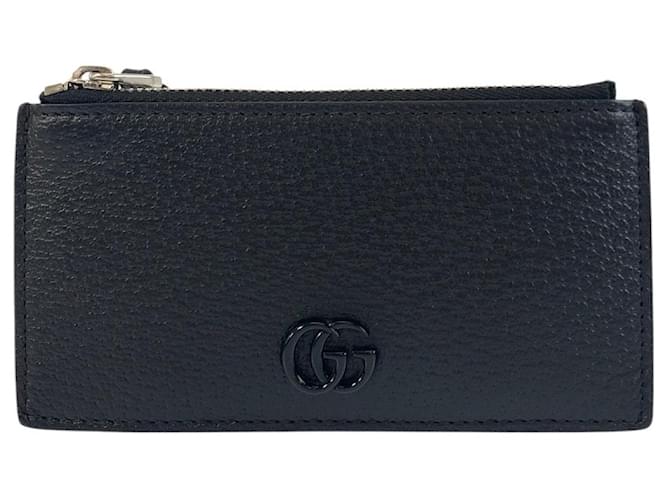 Gucci Double G Leather Coin Card Case Black ref.2335717 - Joli Closet