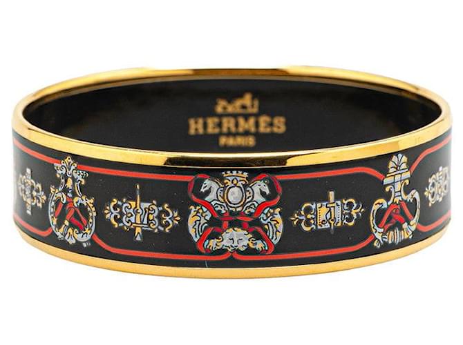 Hermès Hermes Email GM Bracelet Golden Metallic Metal ref.2344946 ...