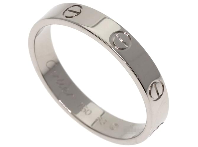 Cartier Mini Love Ring in 18K White Gold ref.2356401 - Joli Closet