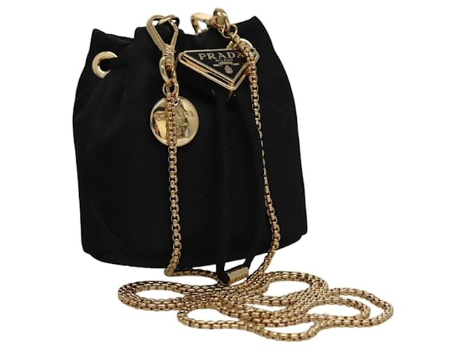 PRADA Chain Shoulder Pouch Nylon Black Auth 101563AV ref.2375695 - Joli ...