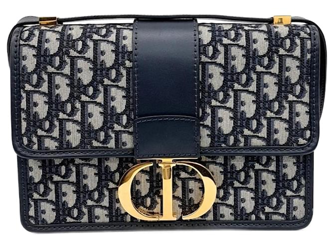 Christian Dior Oblique 30 Montaign Bag M9203 (10124025) Blue ref ...