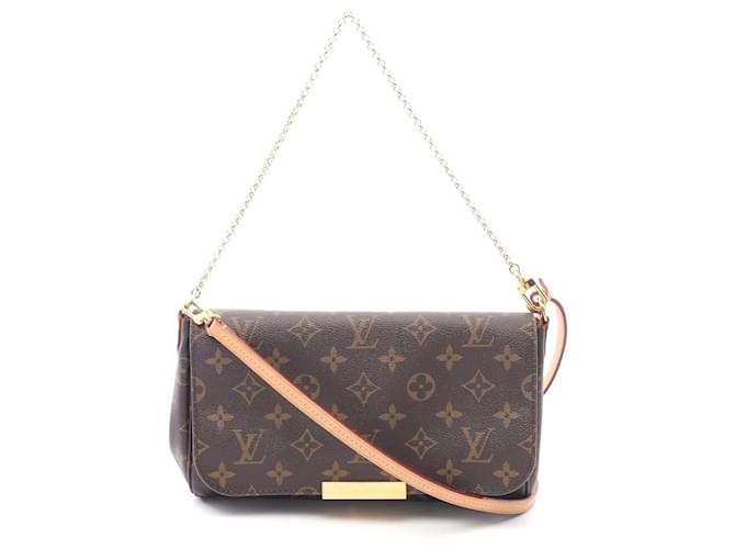 Louis Vuitton Favorite MM Monogram Handbag Brown Cloth ref.2410224 ...