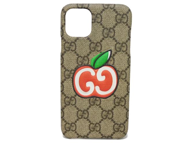 Gucci GG Apple GG Supreme Smartphone Case Beige Cloth ref.2387592 ...