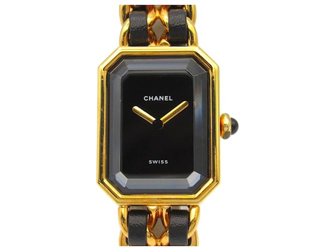 Chanel Première S GP Watch Black Leather Metal ref.2388913 - Joli Closet