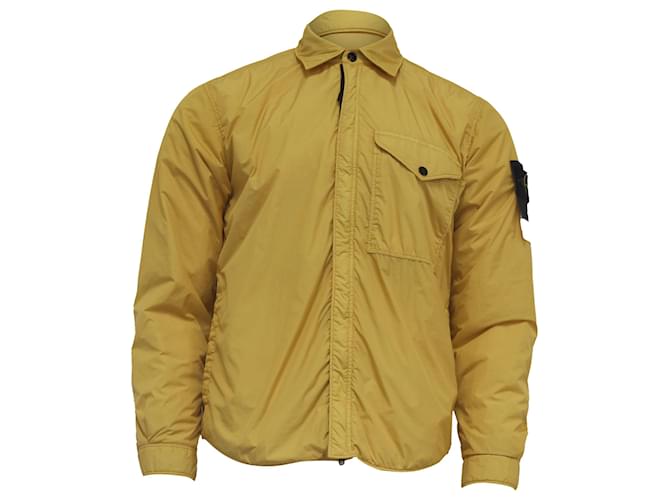 Veste isolante teinte en pièce Stone Island en nylon jaune ref.2442511 ...