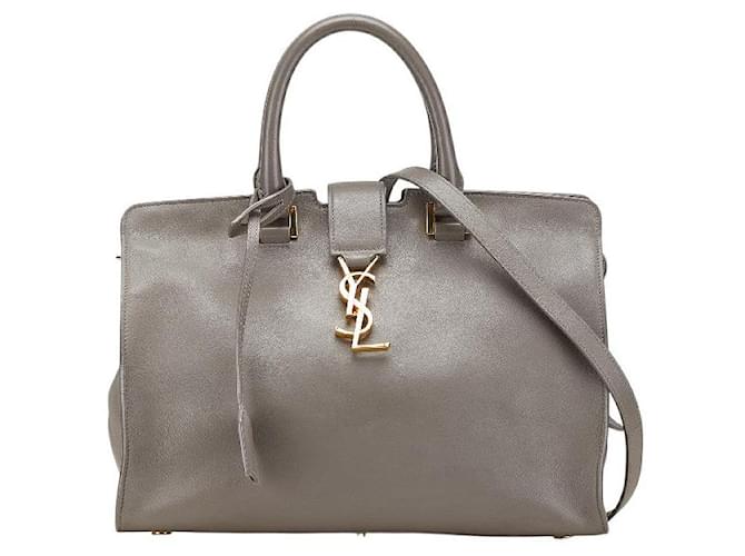 Yves Saint Laurent Saint Laurent Baby Cabas Small Leather 2way Bag ...