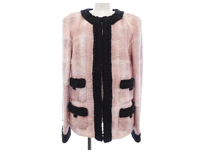 Chanel Collarless Jacket Pink ref.2452647 - Joli Closet