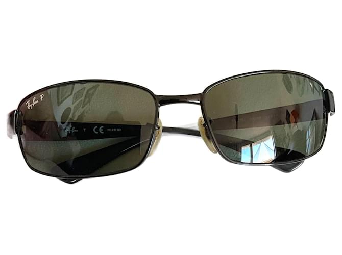 Ray-Ban RB3364 polarized Black Dark green Metal ref.2452803 - Joli Closet