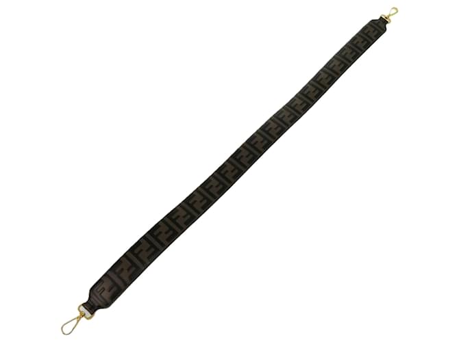 Fendi Strap You Long Shoulder Strap Brown Black Leather ref.2455968 ...