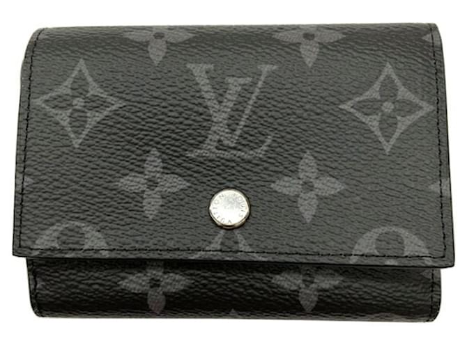 Louis Vuitton Victor Wallet in Monogram Eclipse Black Cloth ref.2460070 ...