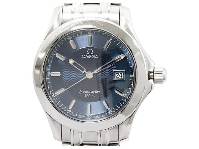 Omega Blue Dial Seamaster Watch 2511.81 Steel Metal ref.2463680 - Joli ...
