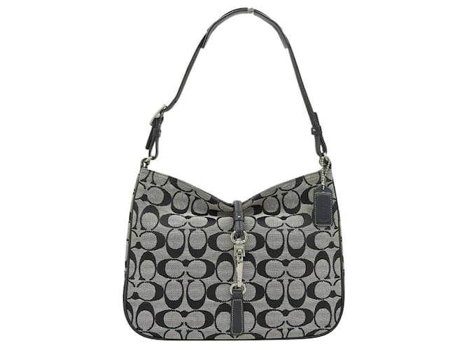 Coach Signature One Shoulder Bag Gray/Black Grey ref.2472570 - Joli Closet