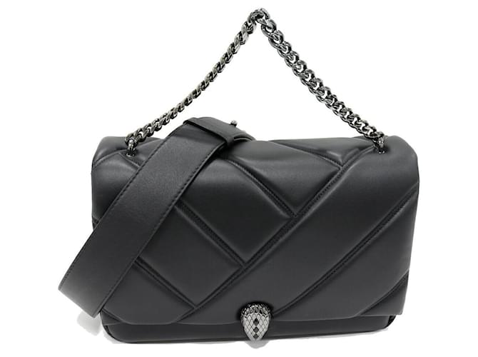 Bulgari Bvlgari Serpenti Cabochon Medium Crossbody Bag Black Leather ...