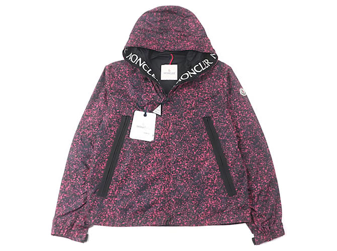Moncler SIAGNE GIUBBOTTO Nylon Hooded Jacket Pink Navy blue ref.2476708 ...