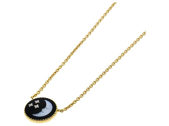 Christian Dior Dior Rose Celeste Moon and Sun Necklace Yellow Yellow ...